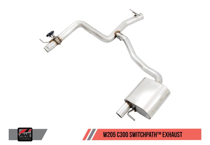 AWE Tuning Mercedes Benz W205 AMG C63 S Sedan SwitchPath Exhaust System for Non DPE Cars 3025 31034