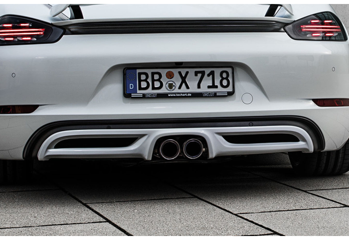 TechArt Rear Diffuser Add-On for Porsche 718 - TAG Motorsports