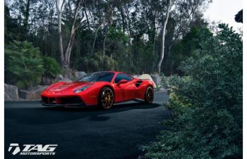 Black 488 Pista with Novitec Exhaust