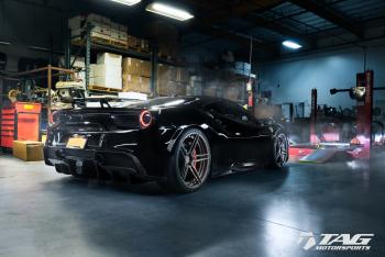 18' Ferrari 488 lowered on Novitec Springs