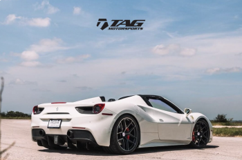 18' Ferrari 488 lowered on Novitec Springs