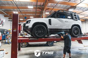 Defender 110 with TAG Painted Calipers