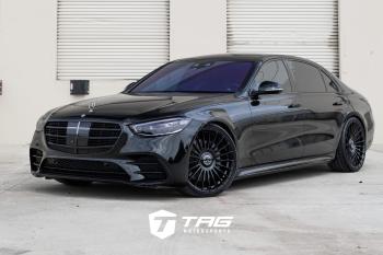 W223 S580 Lowered on Vossen HF-4T Wheels