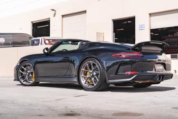 Taycan Turbo S Lowered on HRE P104SC