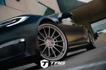 The TAG Model S Plaid on HRE 520M Wheels