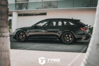 C8 RS6 CETE Lowered on AL13 R60 Wheels
