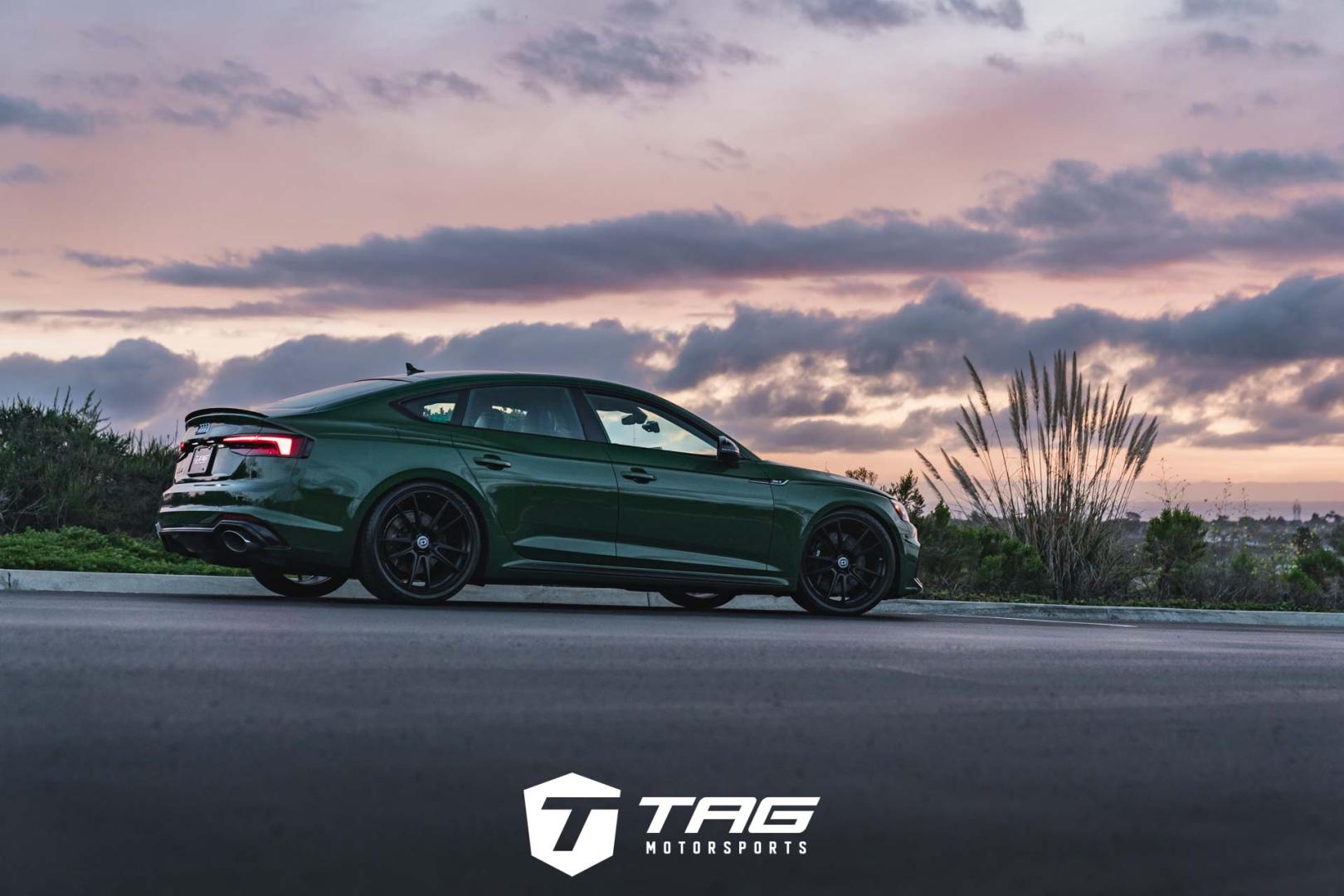 Sonoma Green RS5 Sportback on HRE FlowForm Wheels | 034 | TAG Motorsports