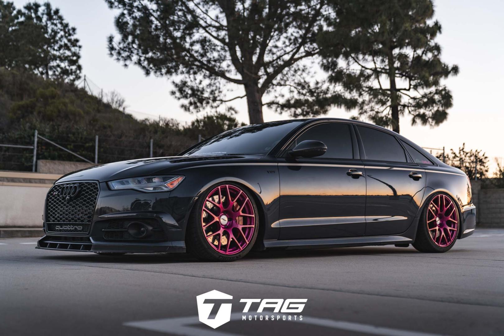 C7.5 Audi S6 Fitted with Pink TSW Wheels | TAG Motorsports