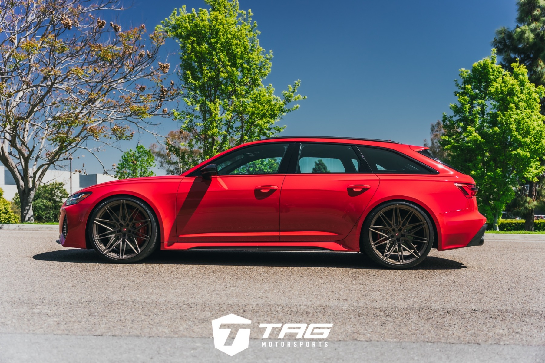 FOR SALE: TAG'S TANGO RED METALLIC RS6 ON VOSSEN EVO 5R WHEELS ...