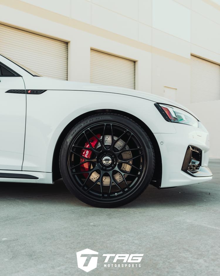 RS5 Sportback on HRE RC100 + AWE + TAG Blackout package - TAG ...